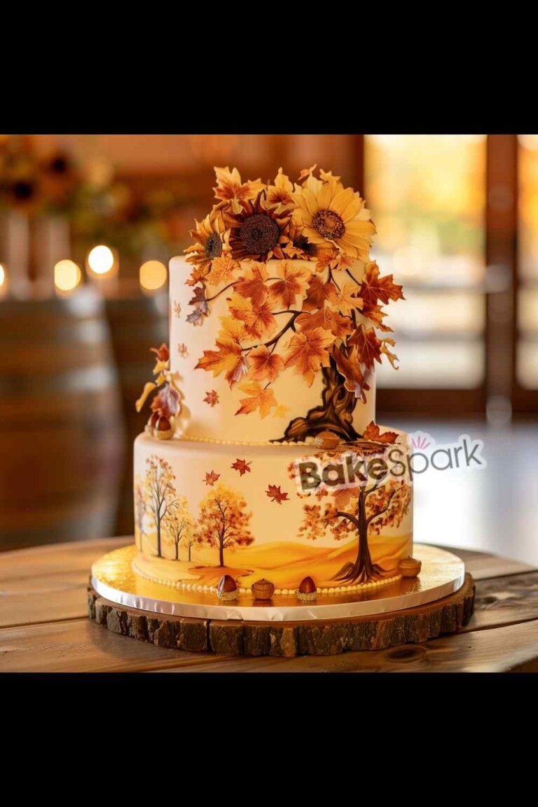54 Fall-Themed Cake Design Ideas [GALLERY] - BakeSpark