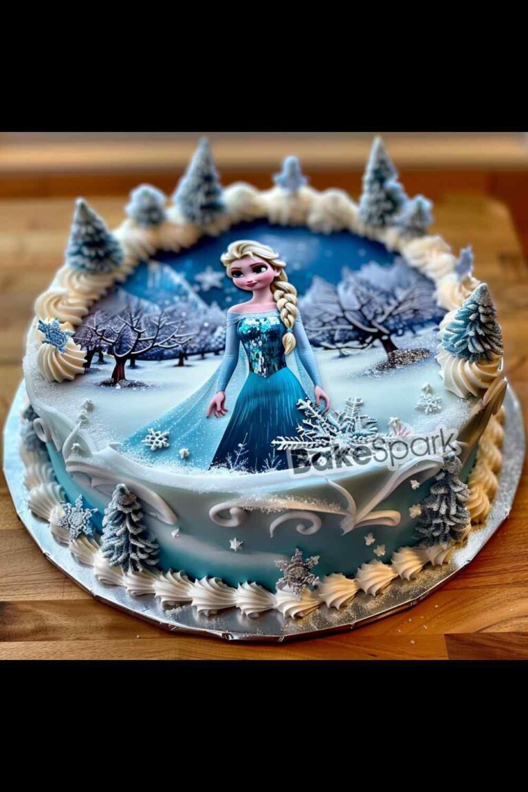 25 Frozen (Elsa + Olaf) Cake Design Ideas [GALLERY] - BakeSpark