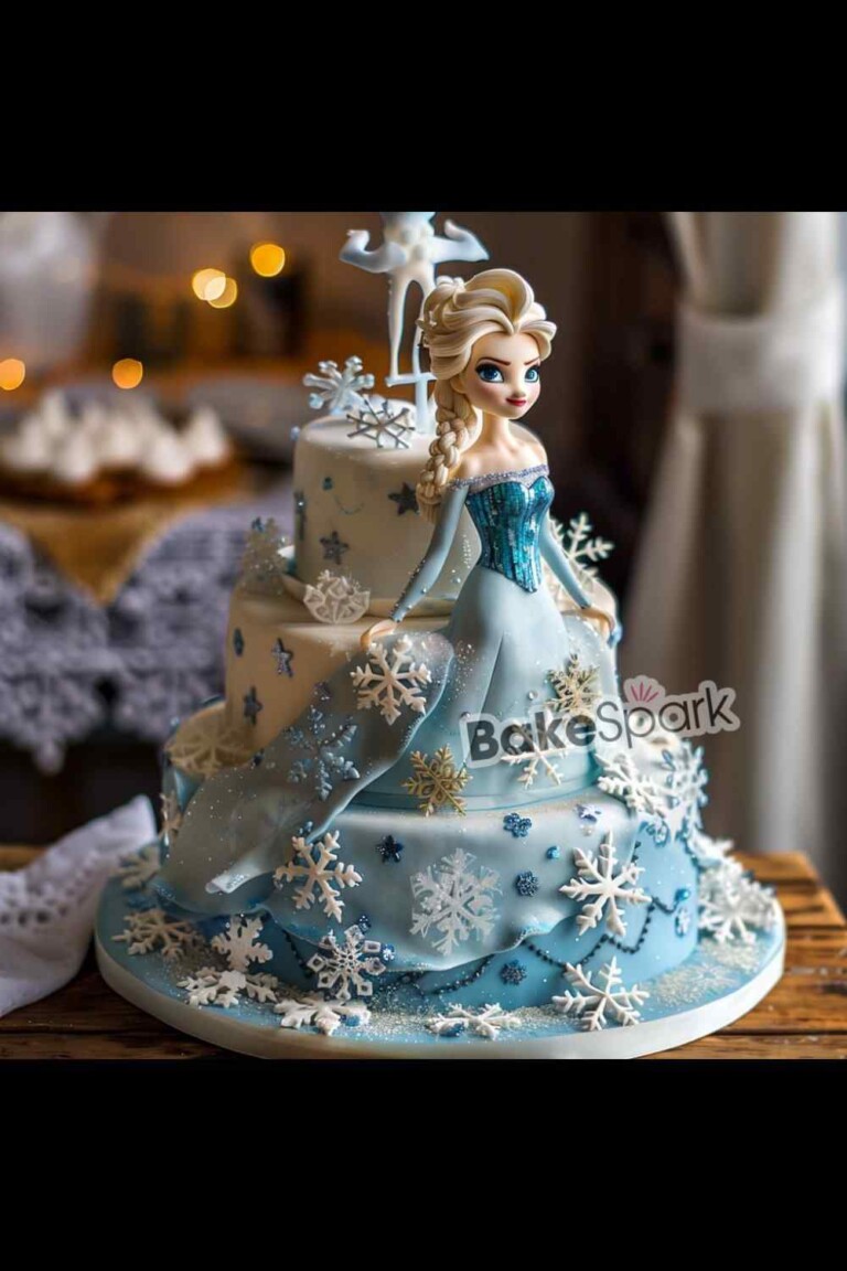 25 Frozen (Elsa + Olaf) Cake Design Ideas [GALLERY] - BakeSpark