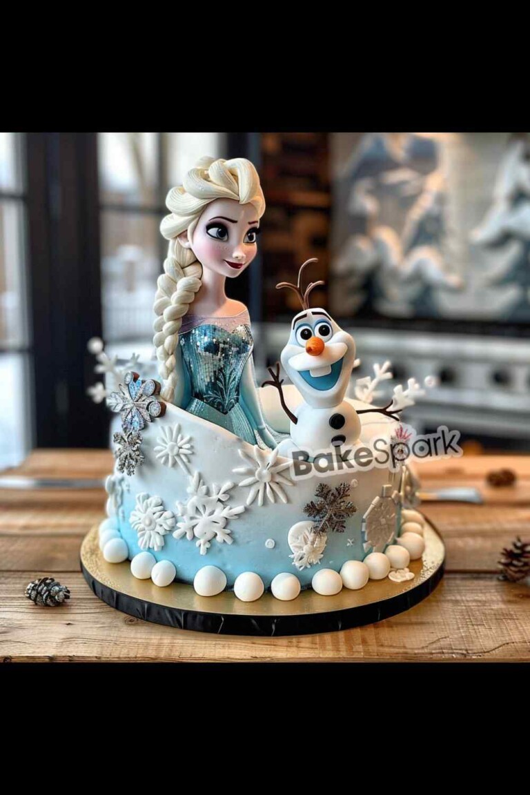 25 Frozen (Elsa + Olaf) Cake Design Ideas [GALLERY] - BakeSpark