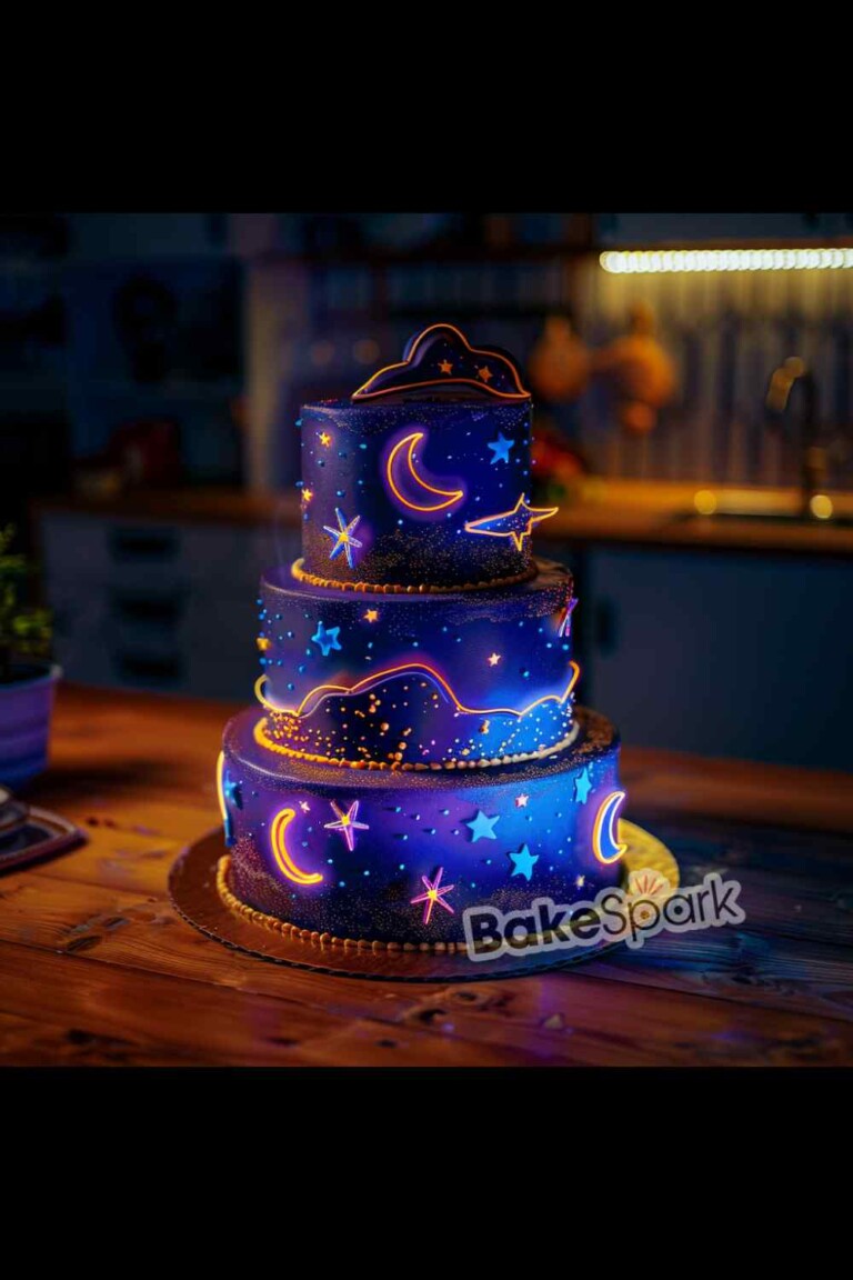 32 Glowing In The Dark Cake Design Ideas [GALLERY] - BakeSpark
