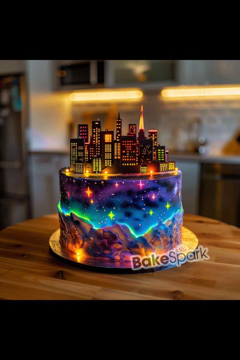 32 Glowing In The Dark Cake Design Ideas [GALLERY] - BakeSpark
