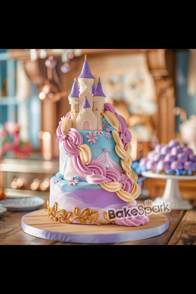 47 Rapnuzel (Tangled) Cake Design Ideas [GALLERY] - BakeSpark