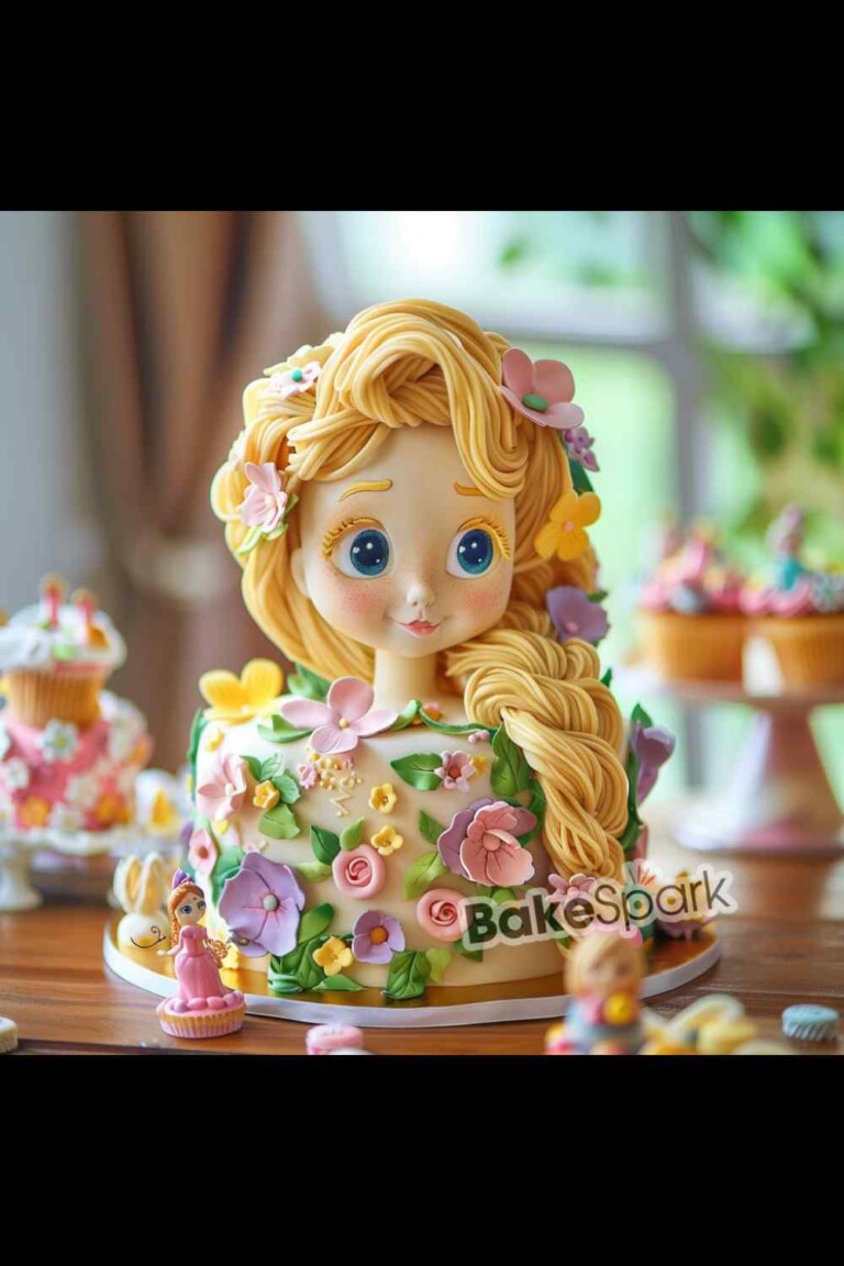 47 Rapnuzel (Tangled) Cake Design Ideas [GALLERY] - BakeSpark