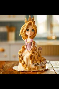 47 Rapnuzel (Tangled) Cake Design Ideas [GALLERY] - BakeSpark