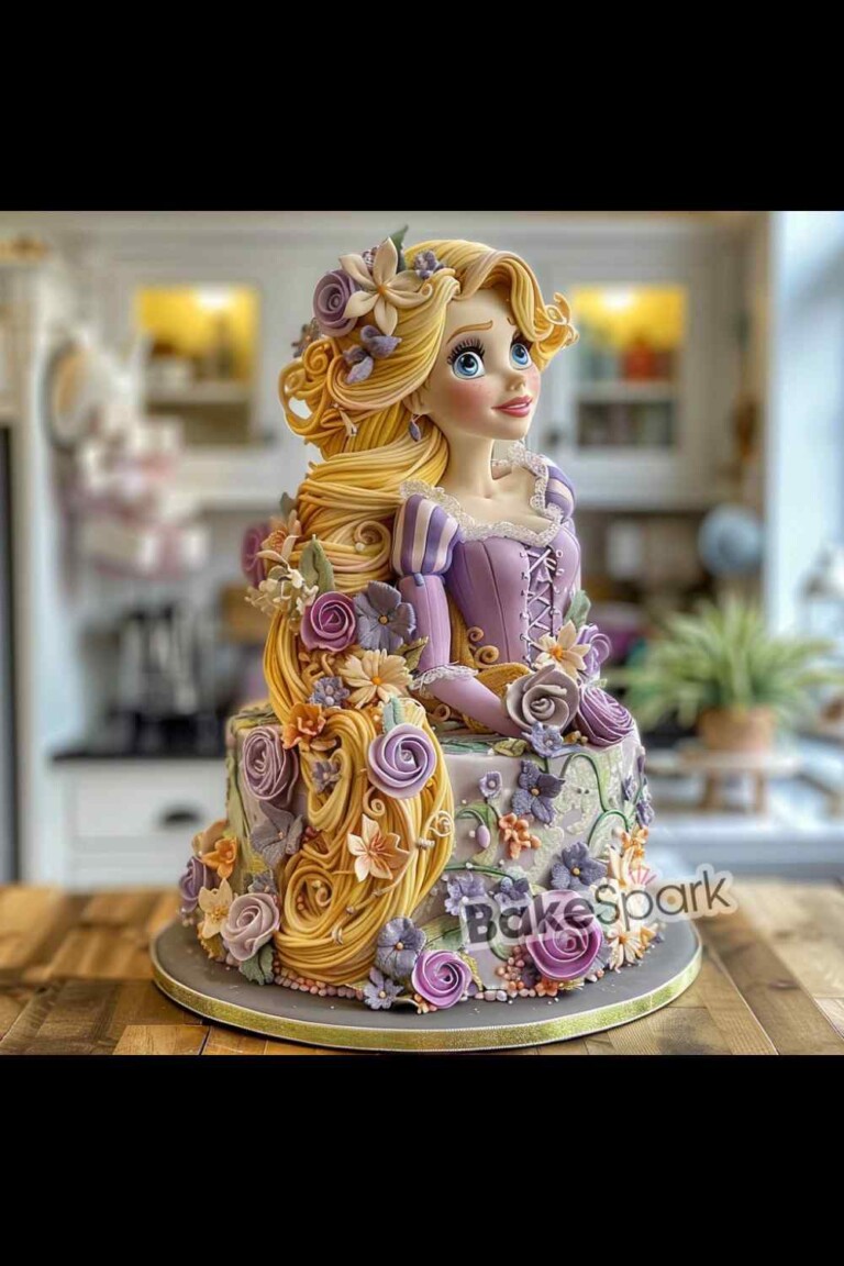 47 Rapnuzel (Tangled) Cake Design Ideas [GALLERY] - BakeSpark