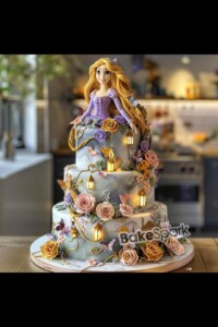 47 Rapnuzel (Tangled) Cake Design Ideas [GALLERY] - BakeSpark