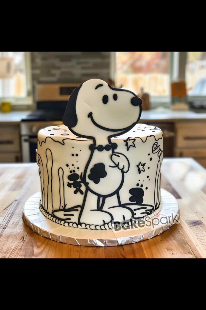 17 Snoopy Cake Design Ideas [GALLERY] - BakeSpark