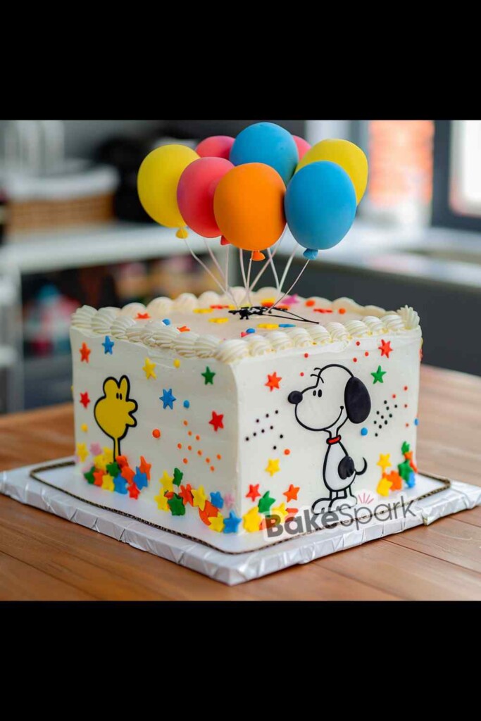 17 Snoopy Cake Design Ideas [GALLERY] - BakeSpark