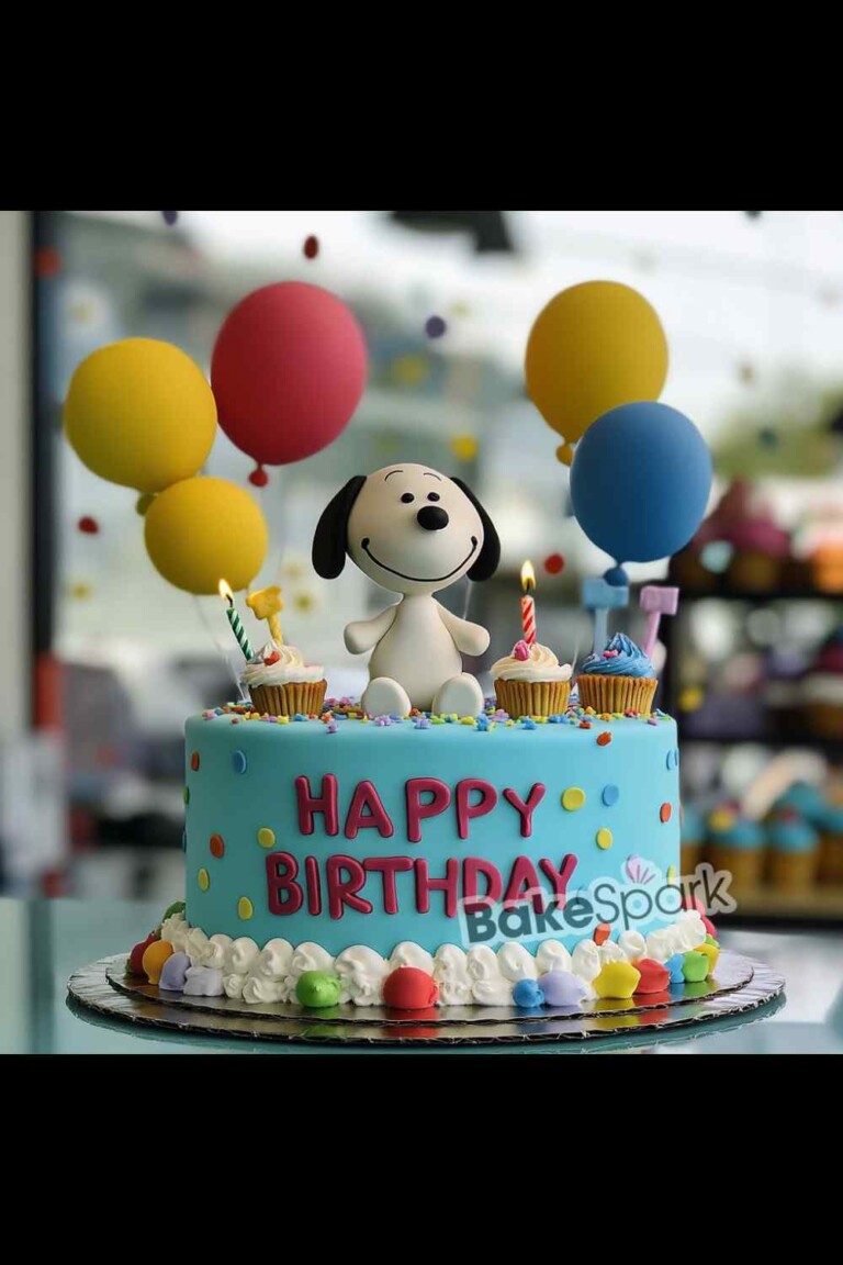 17 Snoopy Cake Design Ideas [GALLERY] - BakeSpark