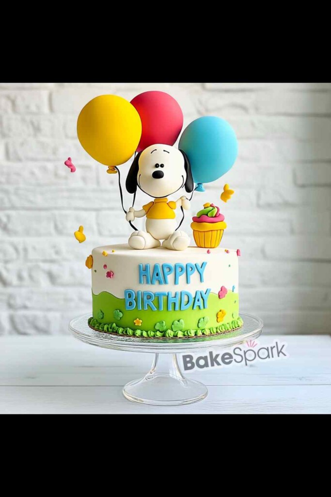 17 Snoopy Cake Design Ideas [GALLERY] - BakeSpark