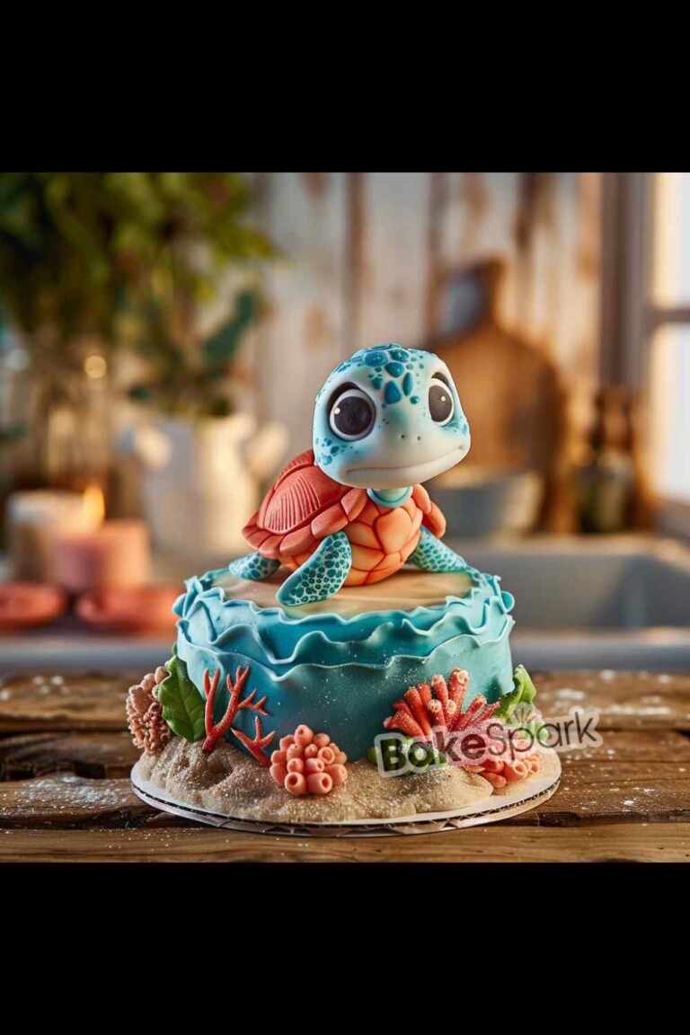 20 Turtle Cake Design Ideas [GALLERY] - BakeSpark