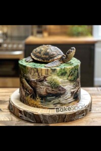 20 Turtle Cake Design Ideas [GALLERY] - BakeSpark