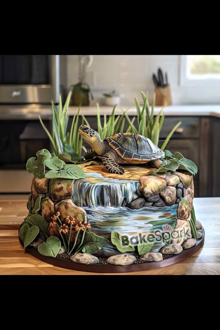 20 Turtle Cake Design Ideas [GALLERY] - BakeSpark