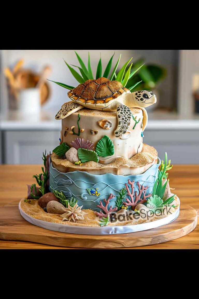 20 Turtle Cake Design Ideas [GALLERY] - BakeSpark
