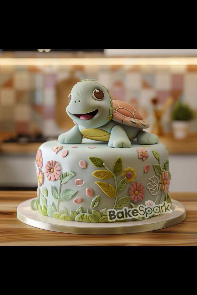 20 Turtle Cake Design Ideas [GALLERY] - BakeSpark