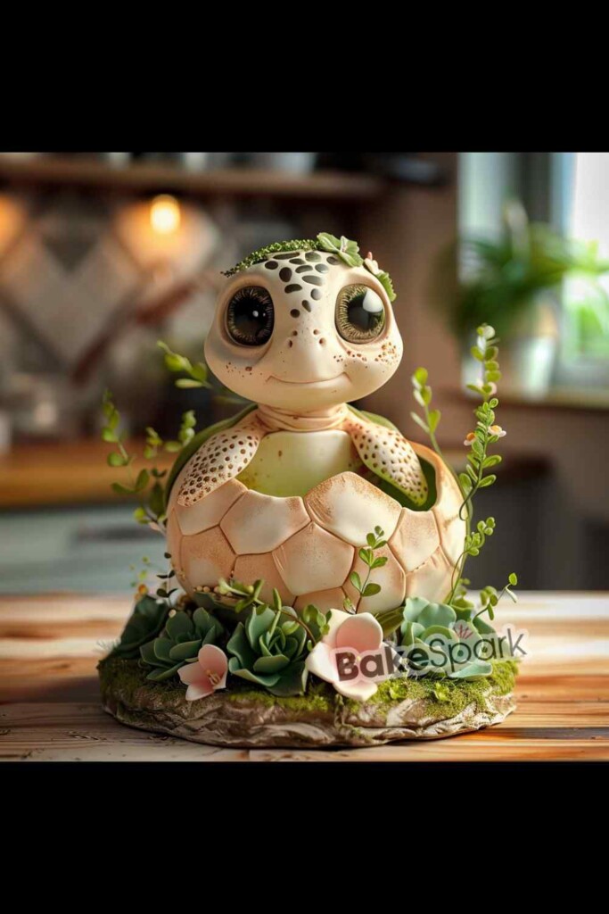 20 Turtle Cake Design Ideas [GALLERY] - BakeSpark
