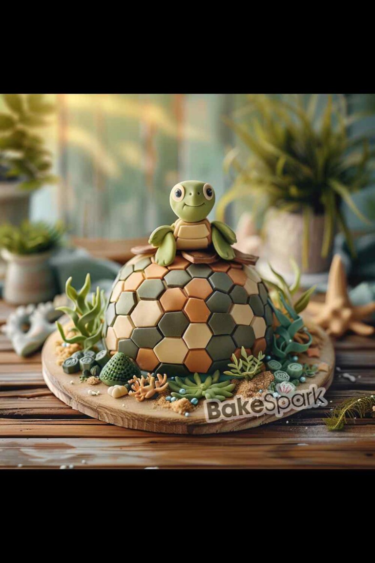 20 Turtle Cake Design Ideas [GALLERY] - BakeSpark