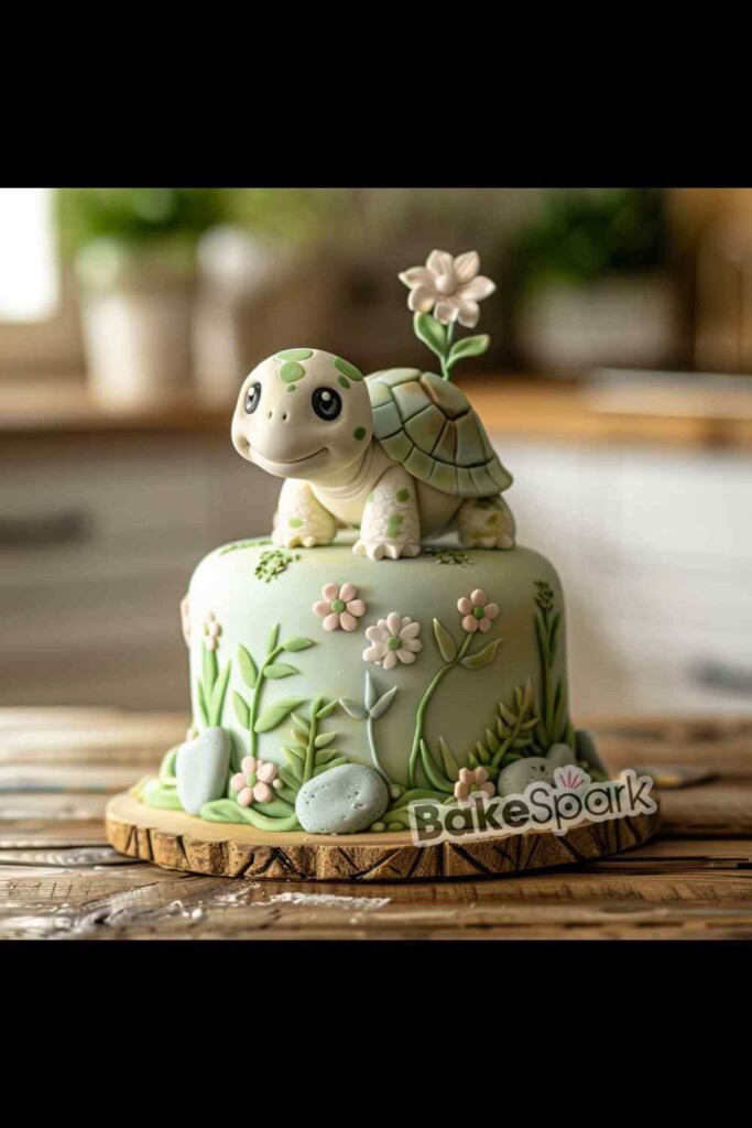 20 Turtle Cake Design Ideas [GALLERY] - BakeSpark