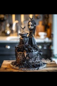 28 Wednesday Addams Cake Design Ideas [GALLERY] - BakeSpark