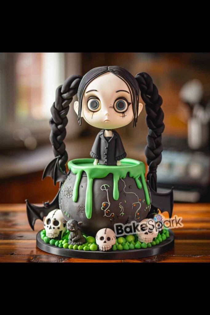 28 Wednesday Addams Cake Design Ideas [GALLERY] - BakeSpark