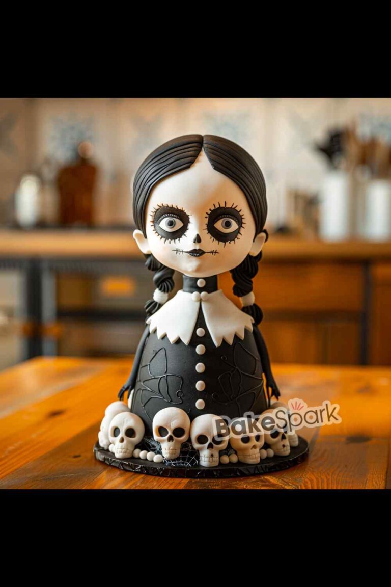 28 Wednesday Addams Cake Design Ideas [GALLERY] - BakeSpark