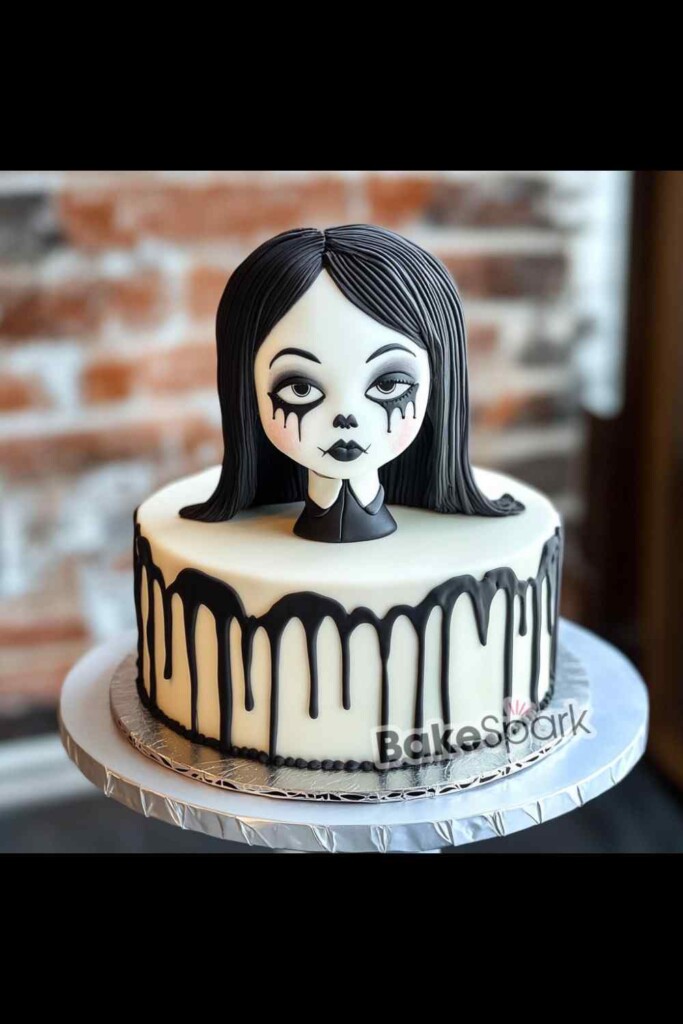 28 Wednesday Addams Cake Design Ideas [GALLERY] - BakeSpark