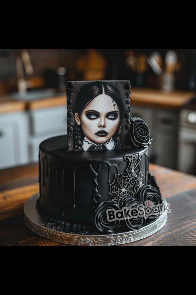 28 Wednesday Addams Cake Design Ideas [GALLERY] - BakeSpark