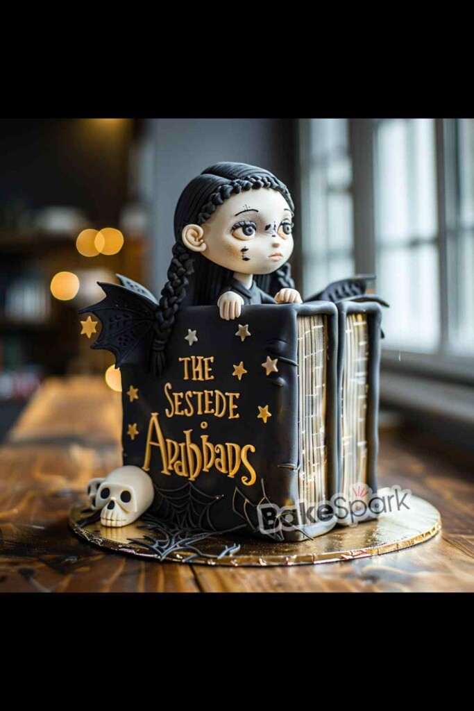28 Wednesday Addams Cake Design Ideas [GALLERY] - BakeSpark