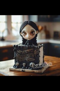 28 Wednesday Addams Cake Design Ideas [GALLERY] - BakeSpark