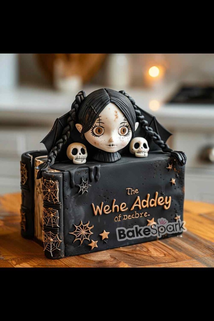 28 Wednesday Addams Cake Design Ideas [GALLERY] - BakeSpark