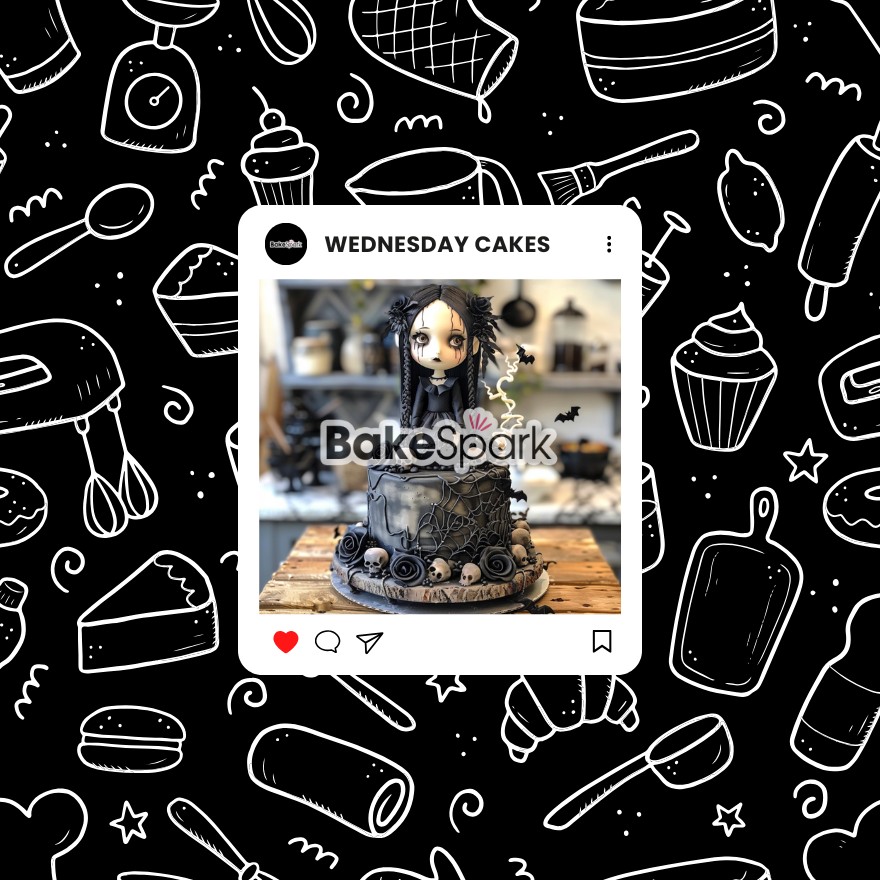 28 Wednesday Addams Cake Design Ideas [GALLERY] - BakeSpark