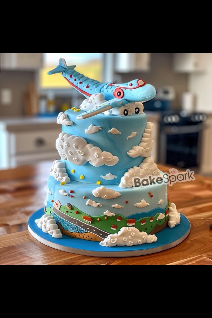 26 Airplane Cake Design Ideas [GALLERY] - BakeSpark