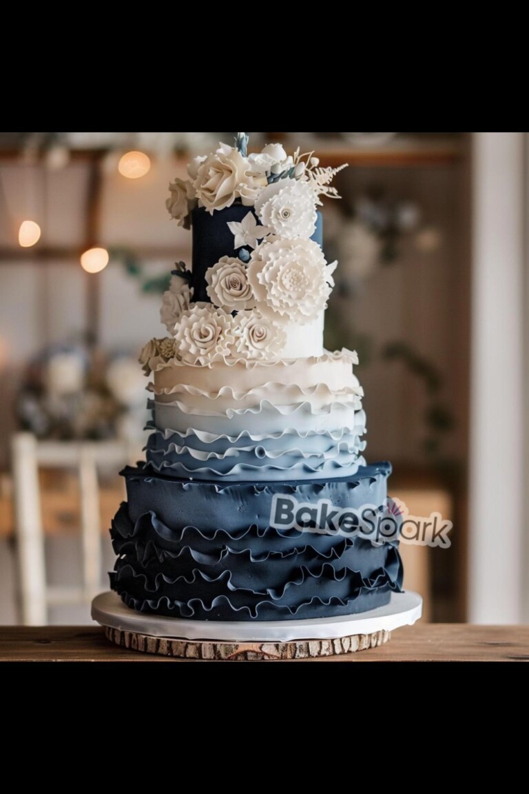 47 Blue Color Cake Design Ideas [GALLERY] - BakeSpark