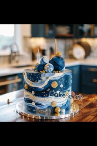 47 Blue Color Cake Design Ideas [GALLERY] - BakeSpark