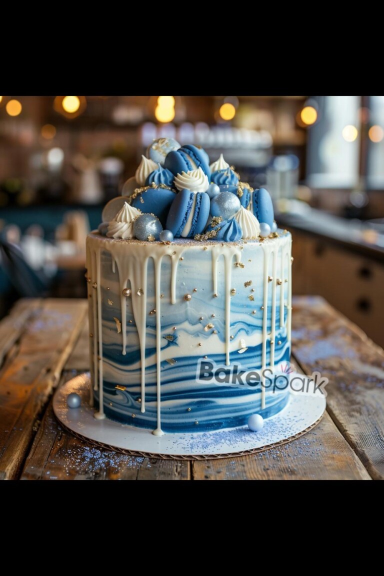47 Blue Color Cake Design Ideas [GALLERY] - BakeSpark