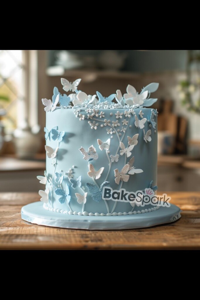 47 Blue Color Cake Design Ideas [GALLERY] - BakeSpark