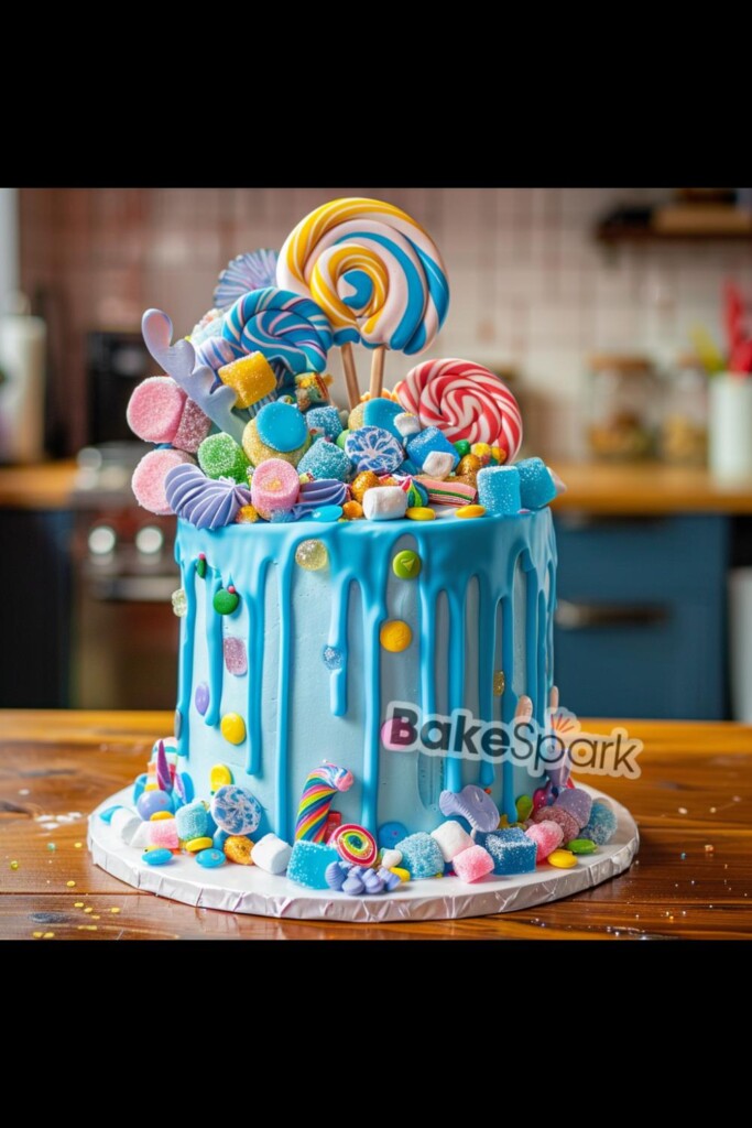 47 Blue Color Cake Design Ideas [GALLERY] - BakeSpark