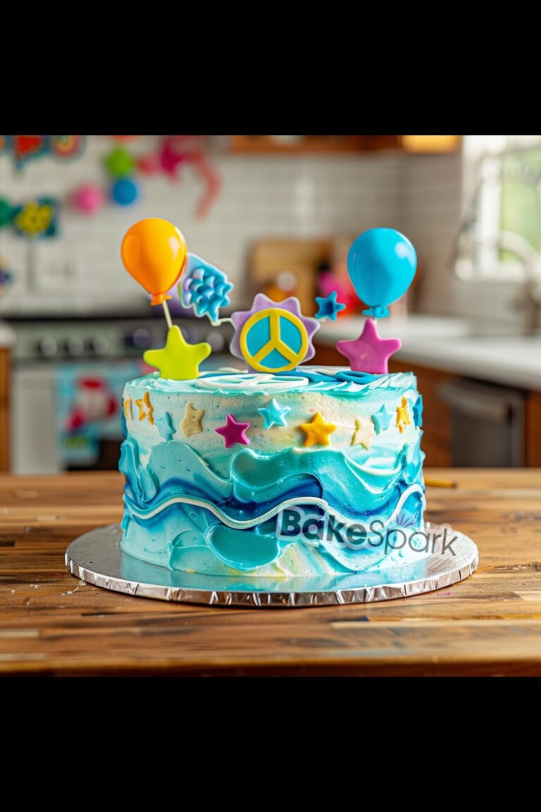 47 Blue Color Cake Design Ideas [GALLERY] - BakeSpark