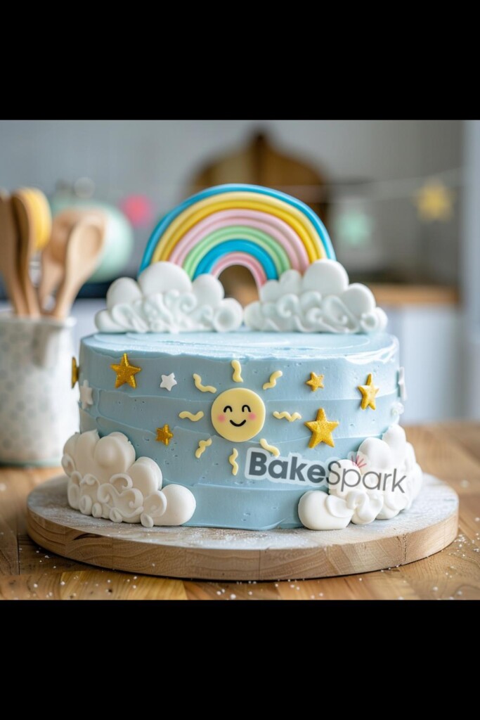 47 Blue Color Cake Design Ideas [GALLERY] - BakeSpark