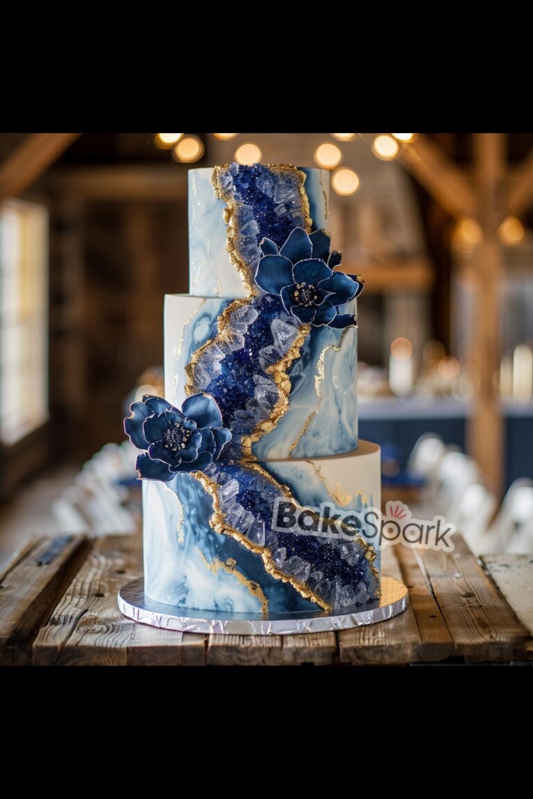 47 Blue Color Cake Design Ideas [GALLERY] - BakeSpark