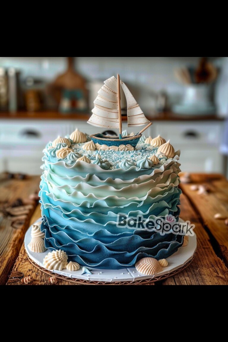 47 Blue Color Cake Design Ideas [GALLERY] - BakeSpark