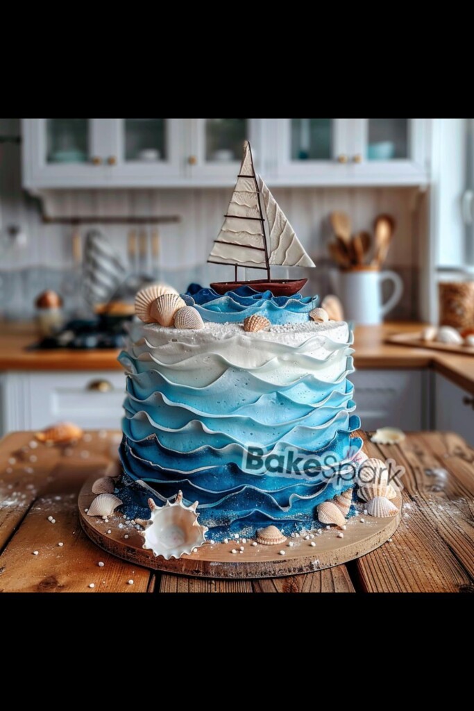 47 Blue Color Cake Design Ideas [GALLERY] - BakeSpark