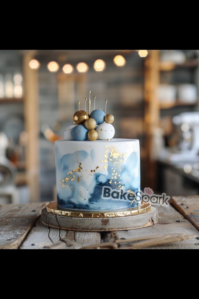 47 Blue Color Cake Design Ideas [GALLERY] - BakeSpark