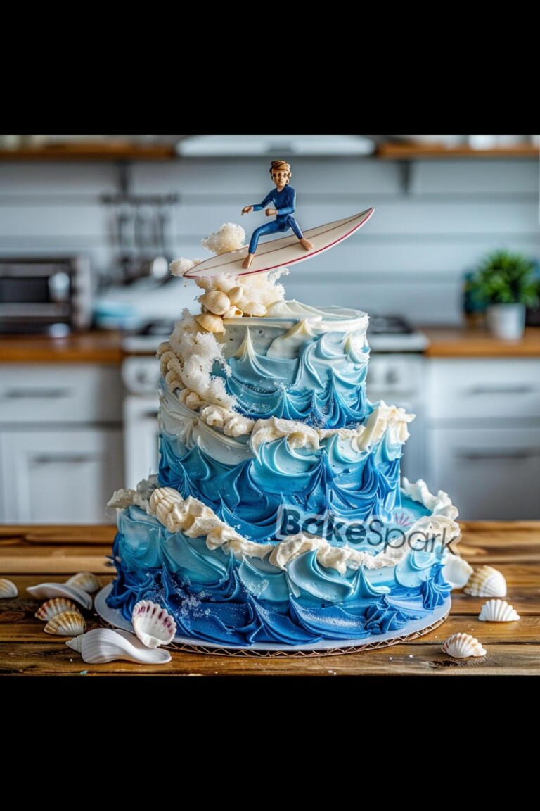 47 Blue Color Cake Design Ideas [GALLERY] - BakeSpark