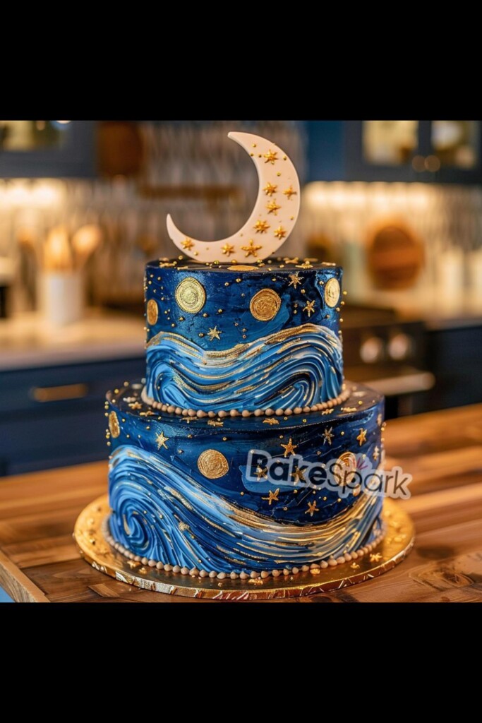 47 Blue Color Cake Design Ideas [GALLERY] - BakeSpark