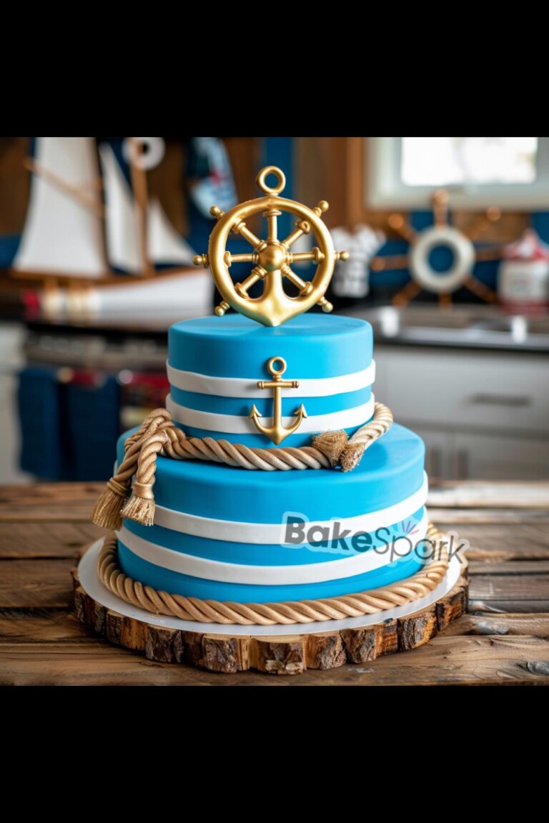 47 Blue Color Cake Design Ideas [GALLERY] - BakeSpark