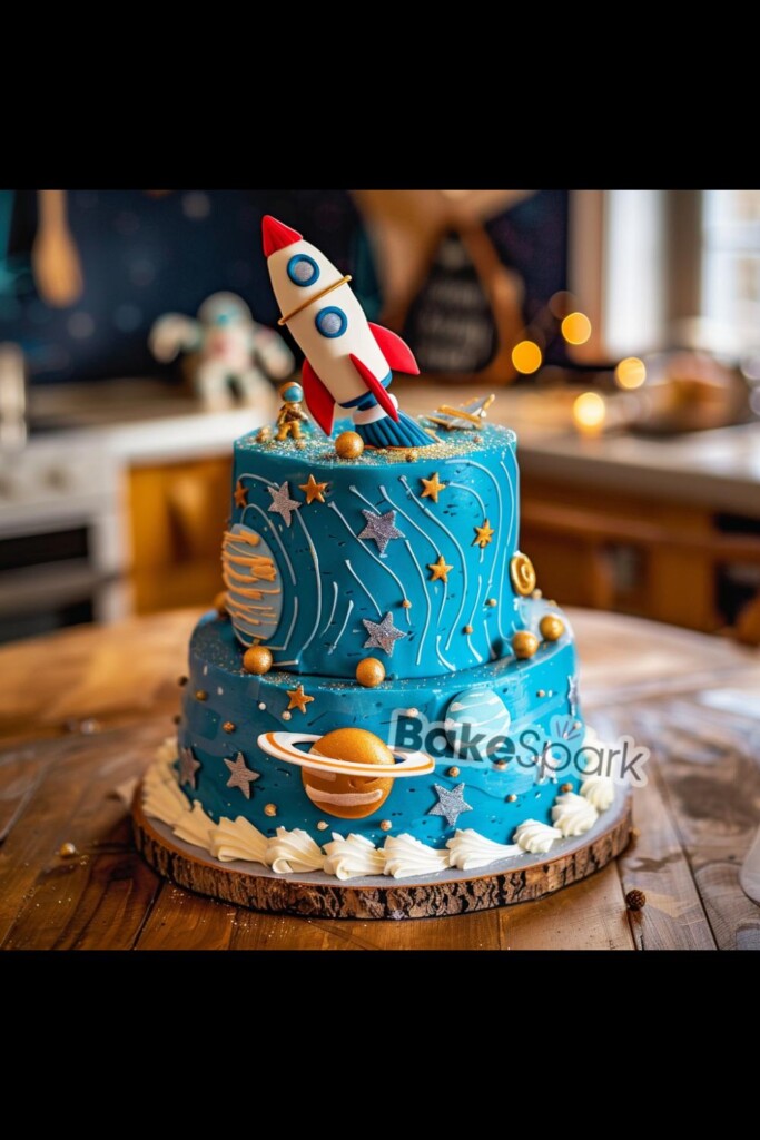 47 Blue Color Cake Design Ideas [GALLERY] - BakeSpark