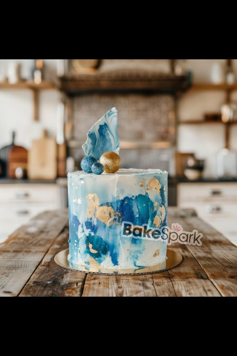 47 Blue Color Cake Design Ideas [GALLERY] - BakeSpark