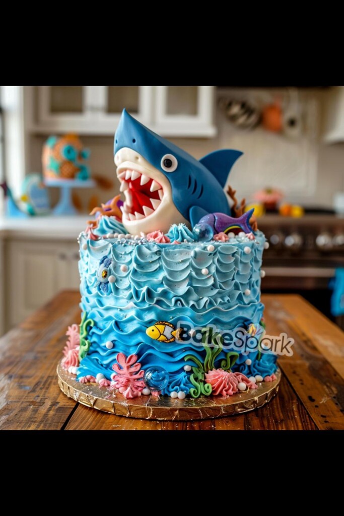 47 Blue Color Cake Design Ideas [GALLERY] - BakeSpark